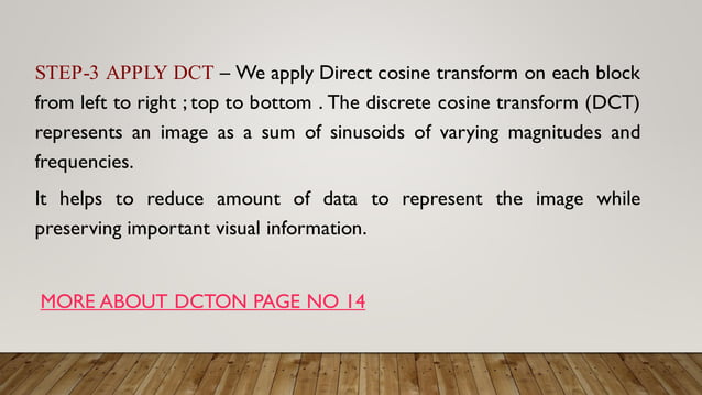 Introduction to JPEG and MPEG standard techniques | PPT