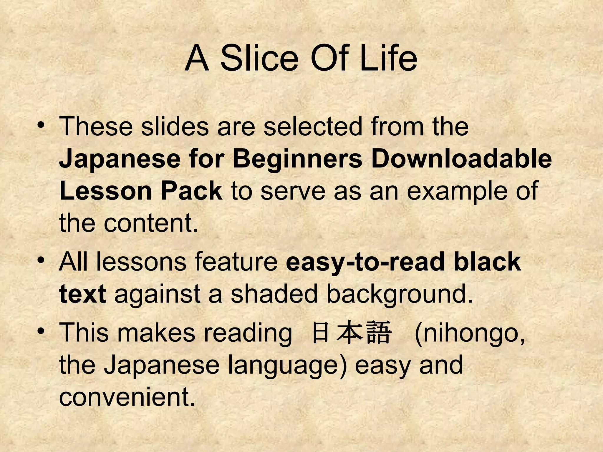 Introduction to Japanese for Beginners | PPS