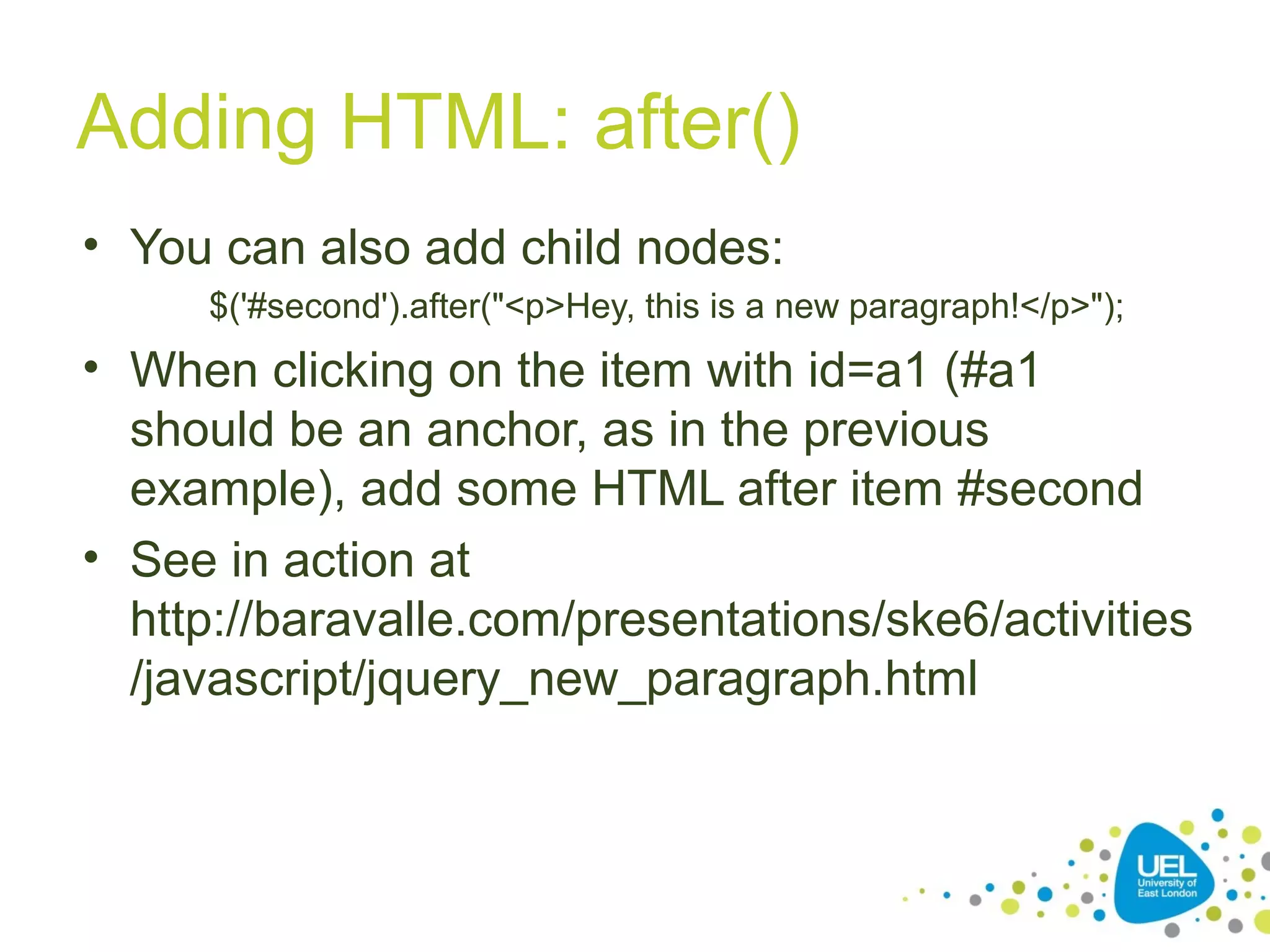 Introduction to jQuery | PPT