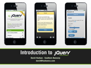 Introduction to jQuery Mobile | PPT