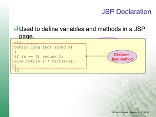 Introduction to jsp | PPT