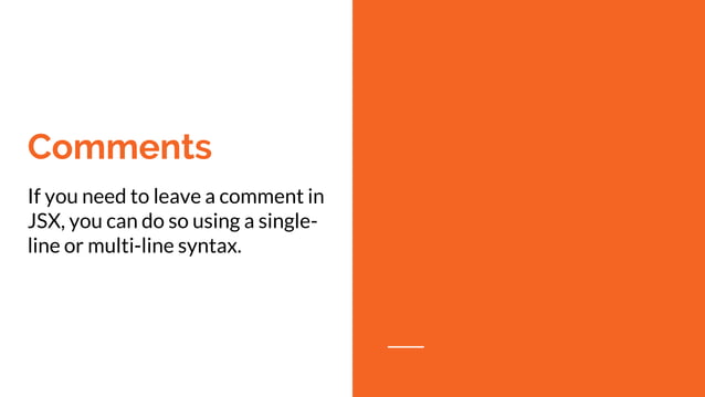 Introduction to JSX | PPTX | Web Development | Internet