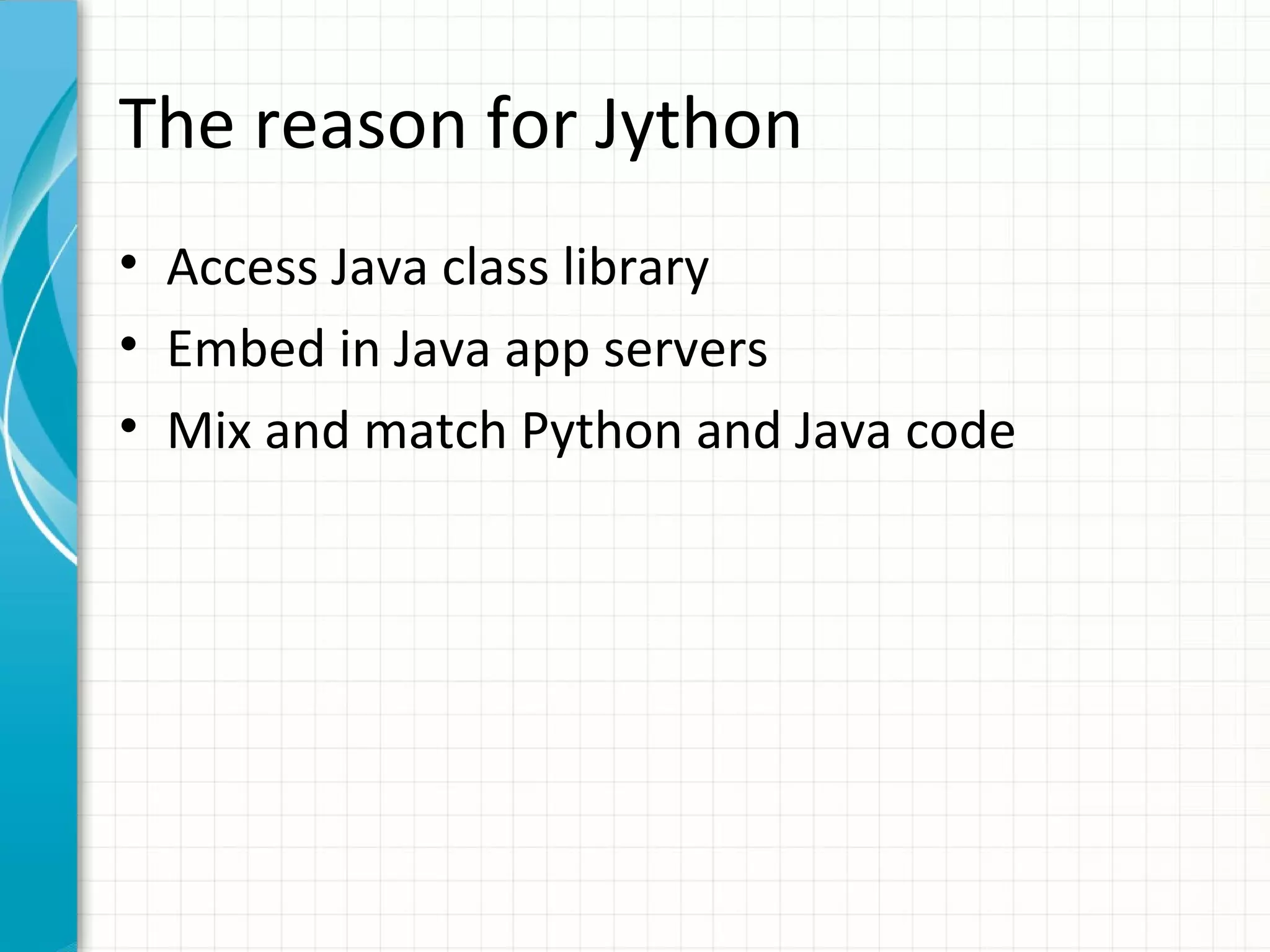 Introduction To Jython Ppt Programming Languages Computing