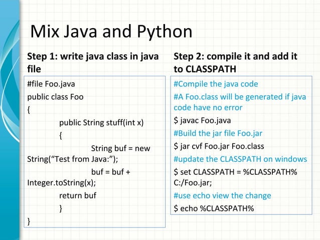 Introduction to jython | PPT | Programming Languages | Computing