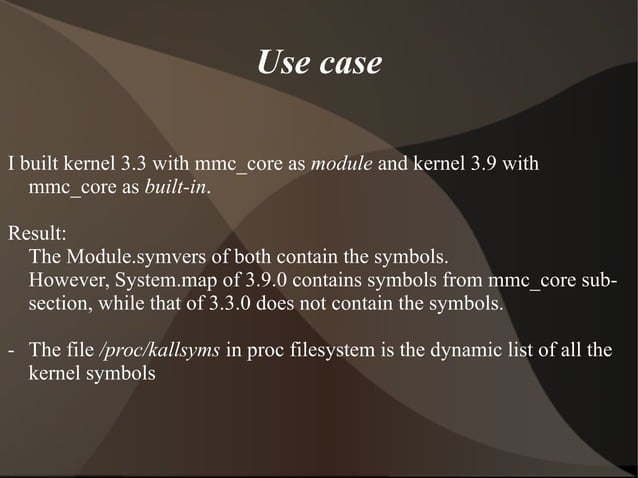 Introduction To Linux Kernel Modules Pdf Operating Systems