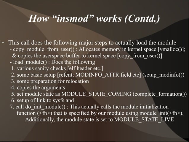 Introduction To Linux Kernel Modules | PPT Introduction To Linux Kernel Modules | PPT