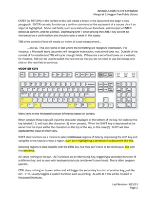 Introduction to keyboard | PDF
