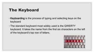 Introduction to Keyboarding for beginners | PPT