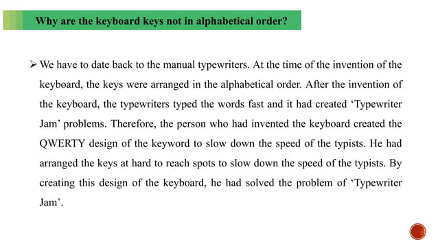 Introduction To Keyboarding And Document Processingppt1pptx Computer Peripherals Computing