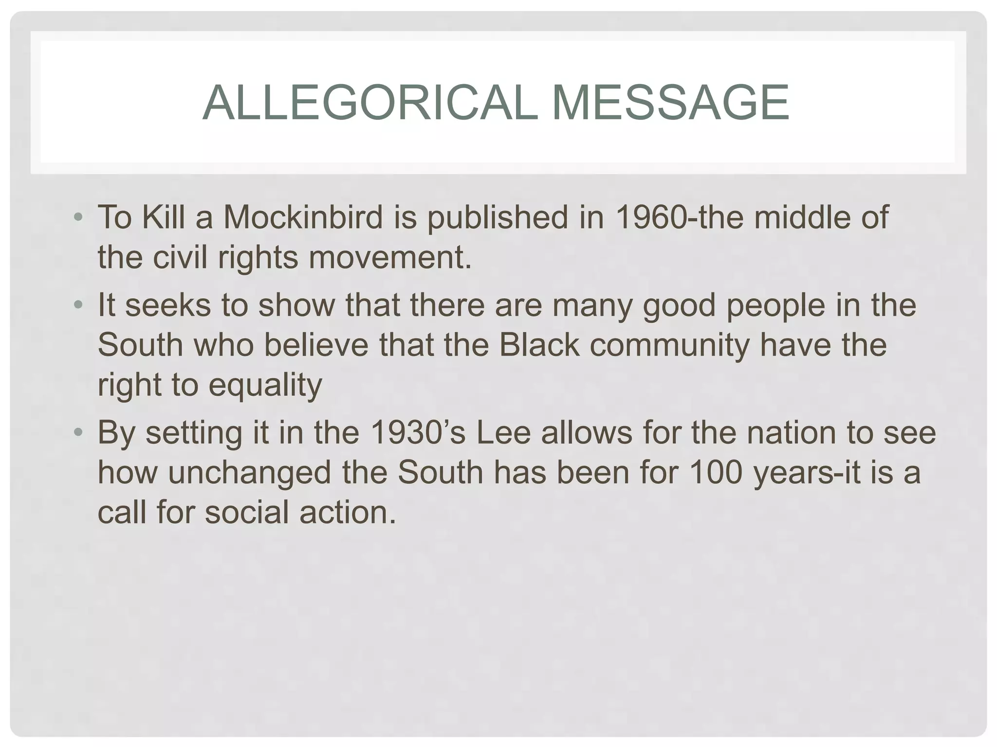 Introduction: "To Kill a Mockingbird" | PPTX