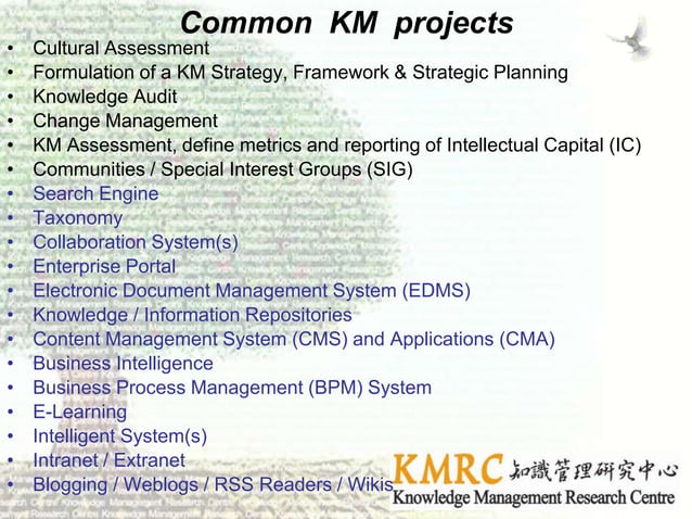 Introduction to the KMRC, HKPolyU | PPT