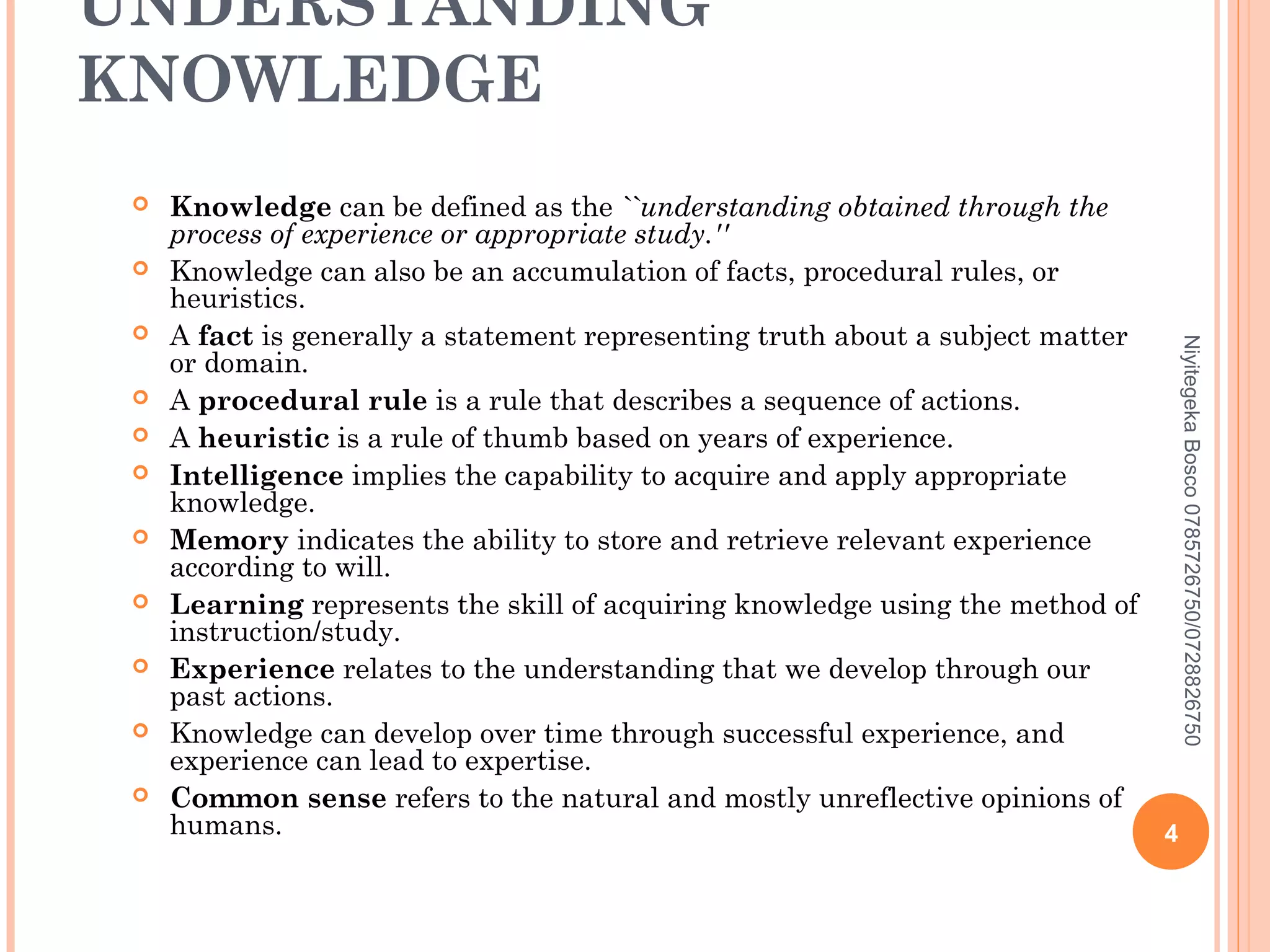 Introduction to knowledge management | PPT