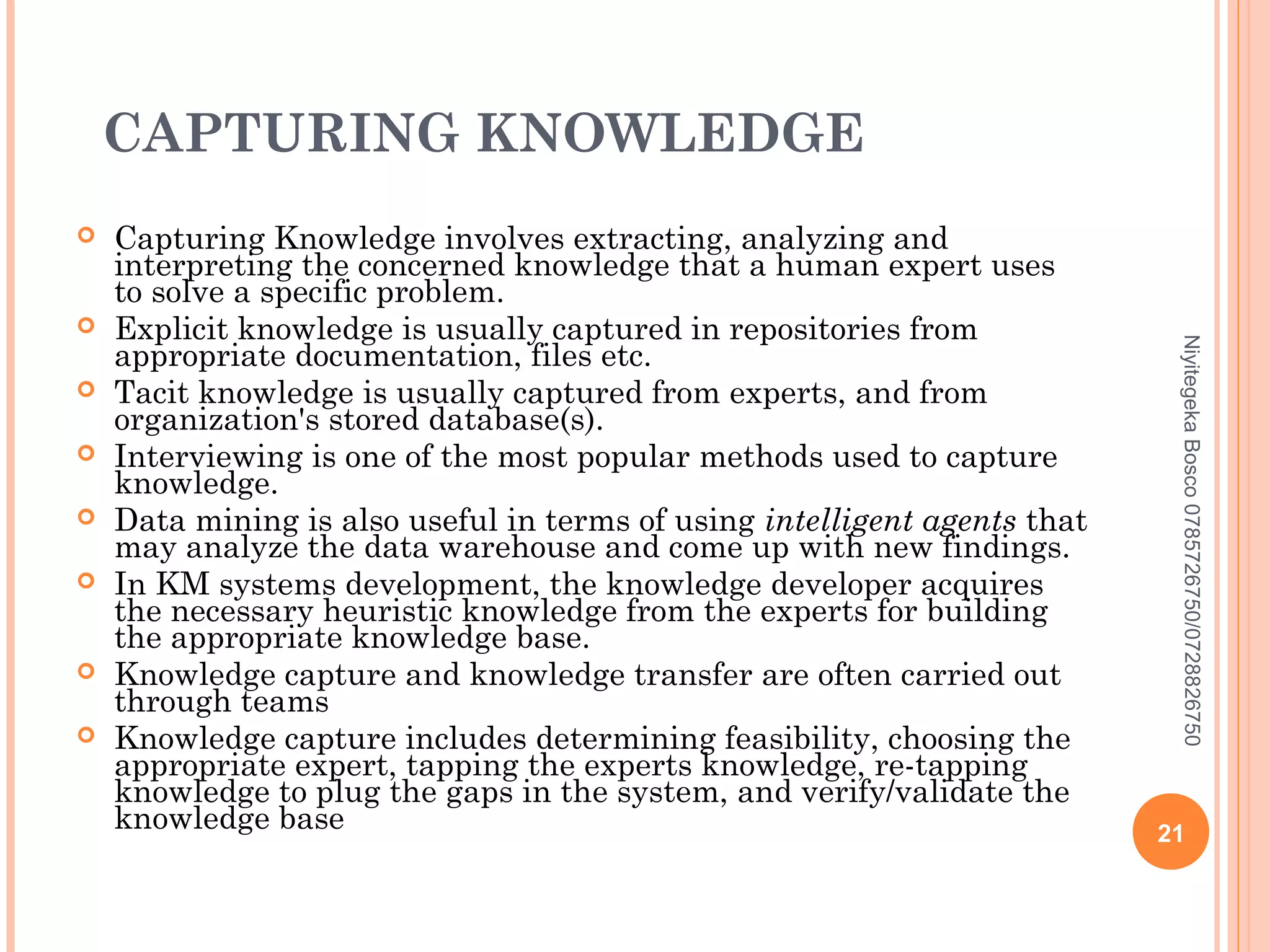 Introduction to knowledge management | PPT