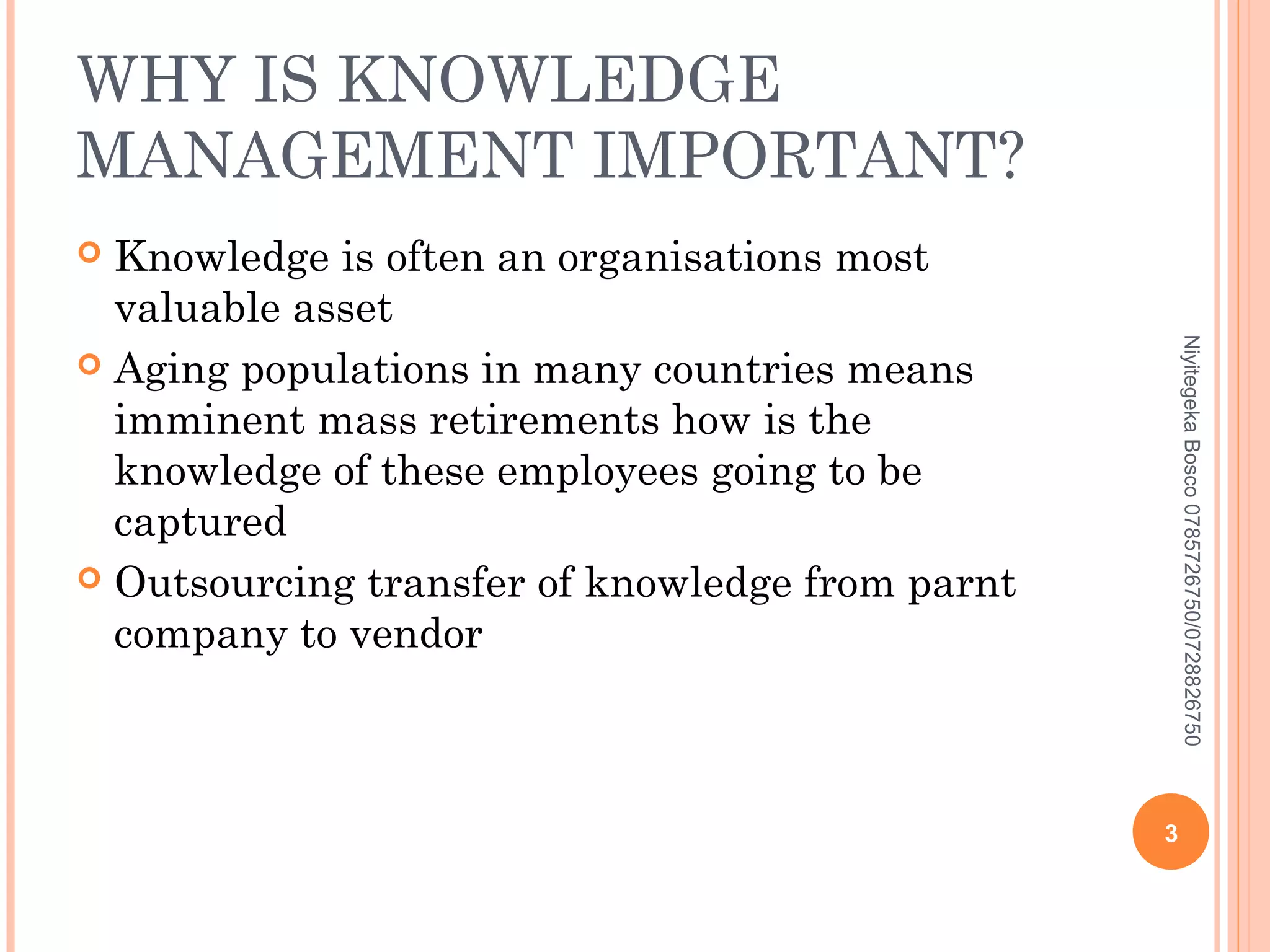 Introduction to knowledge management | PPT