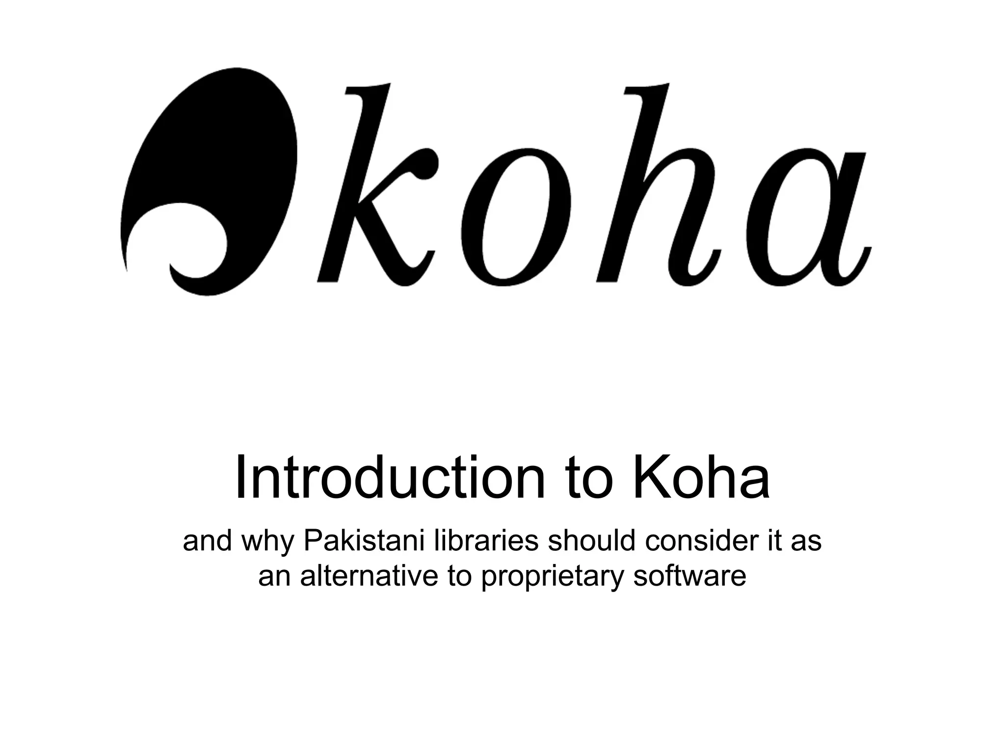 Introduction to koha | PDF