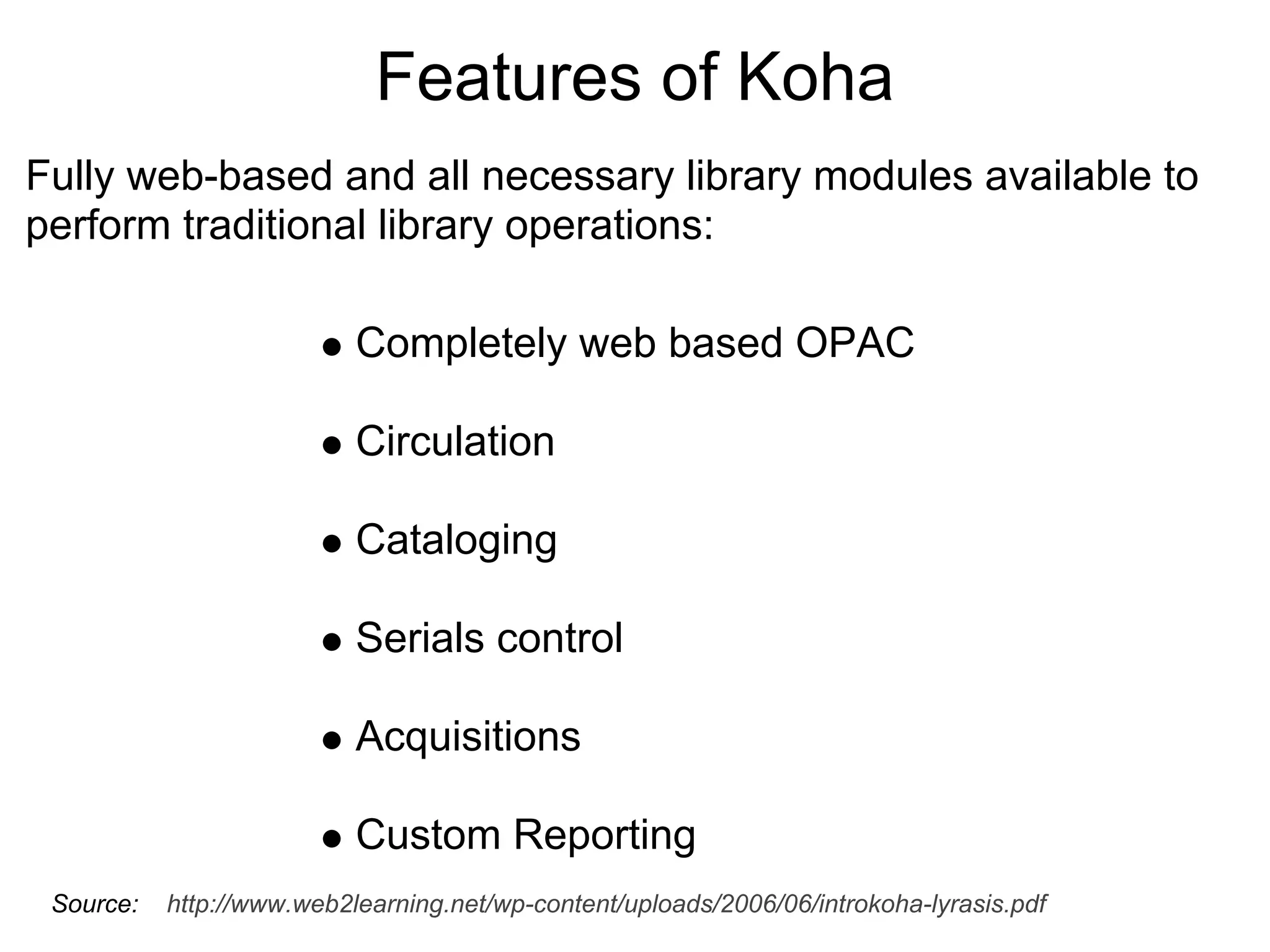 Introduction to koha | PDF