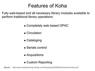 Introduction to koha | PDF