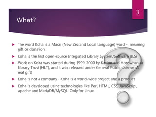 Introduction to Koha - ILS | PPTX