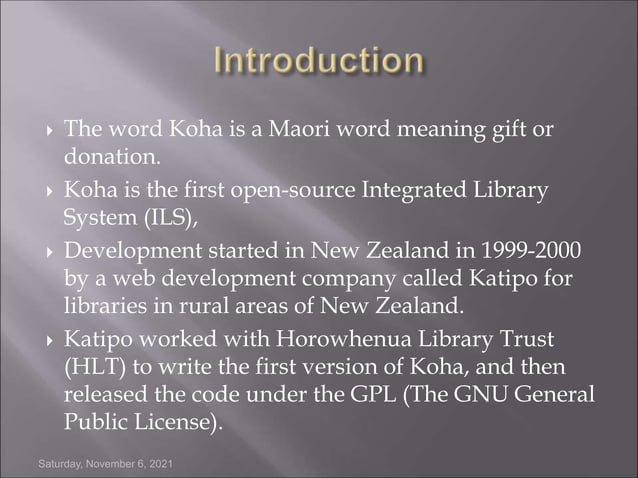 INTRODUCTION OF KOHA BY ANISH MOHAMMAD RP - LIBRARY | PPT