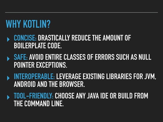 Introduction to kotlin | PPT