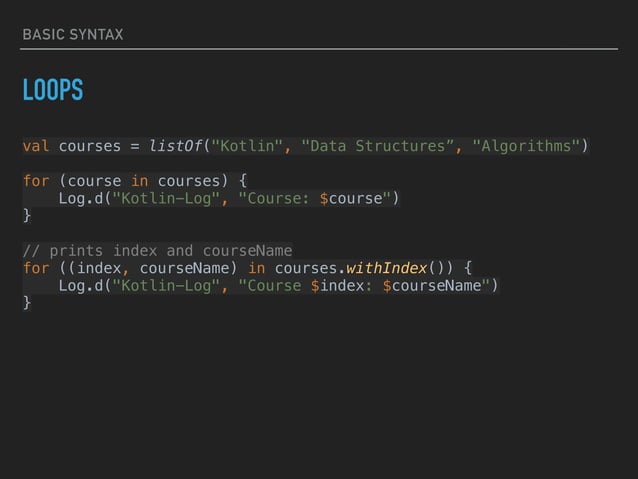 Introduction to kotlin | PPT