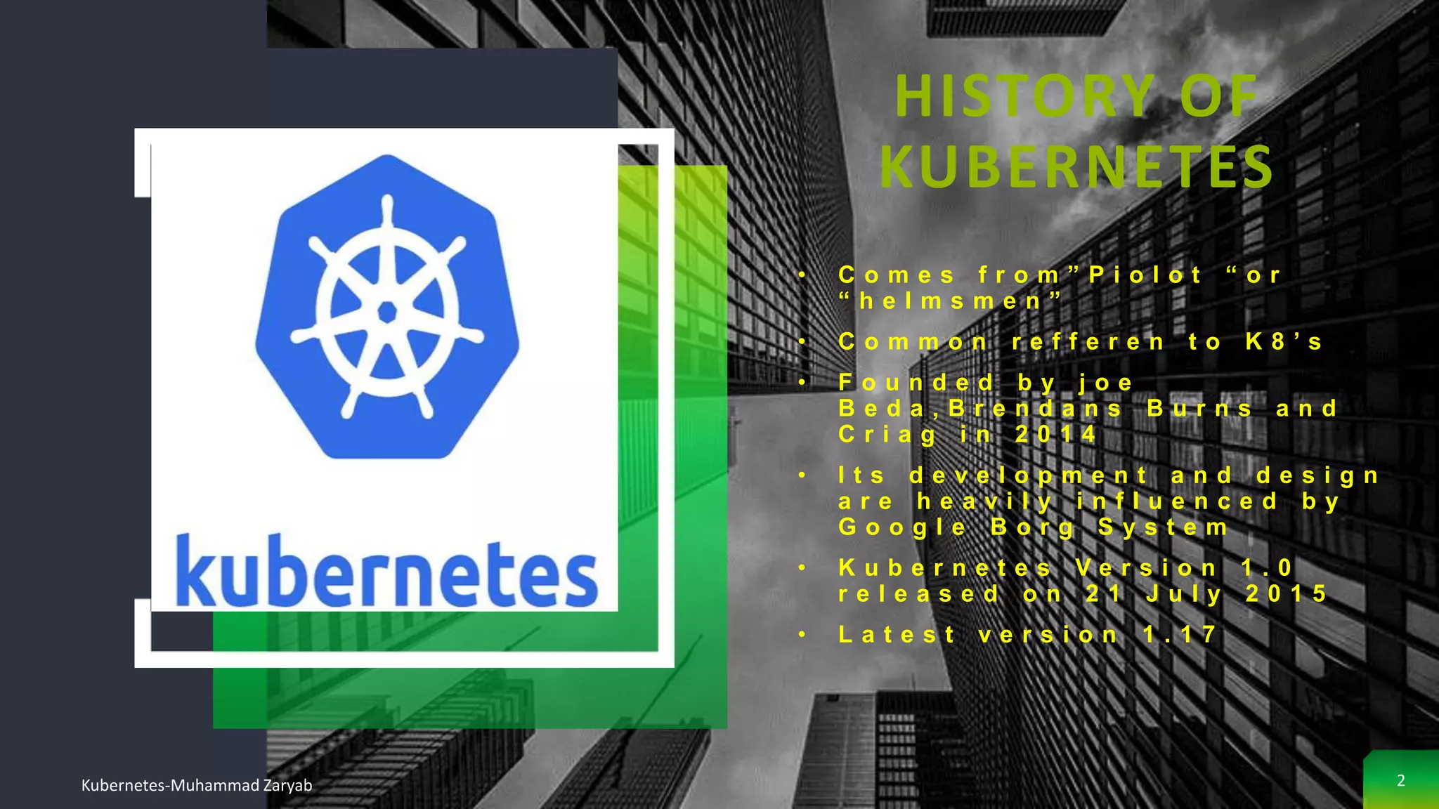 Introduction to kubernetes | PPT