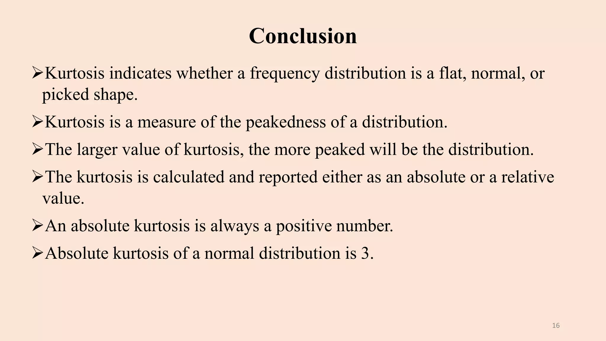 Introduction to kurtosis | PPTX