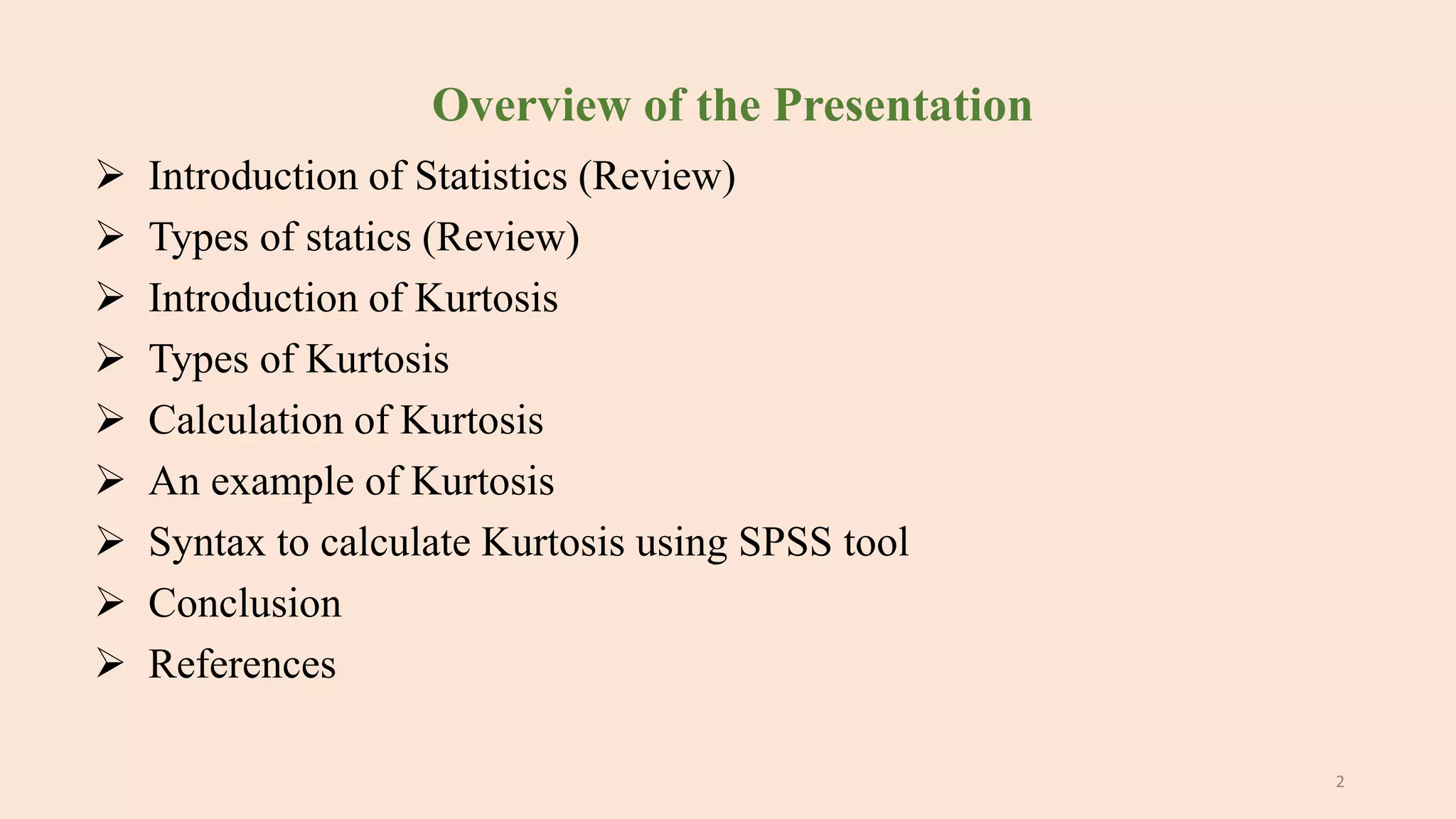Introduction to kurtosis | PPTX