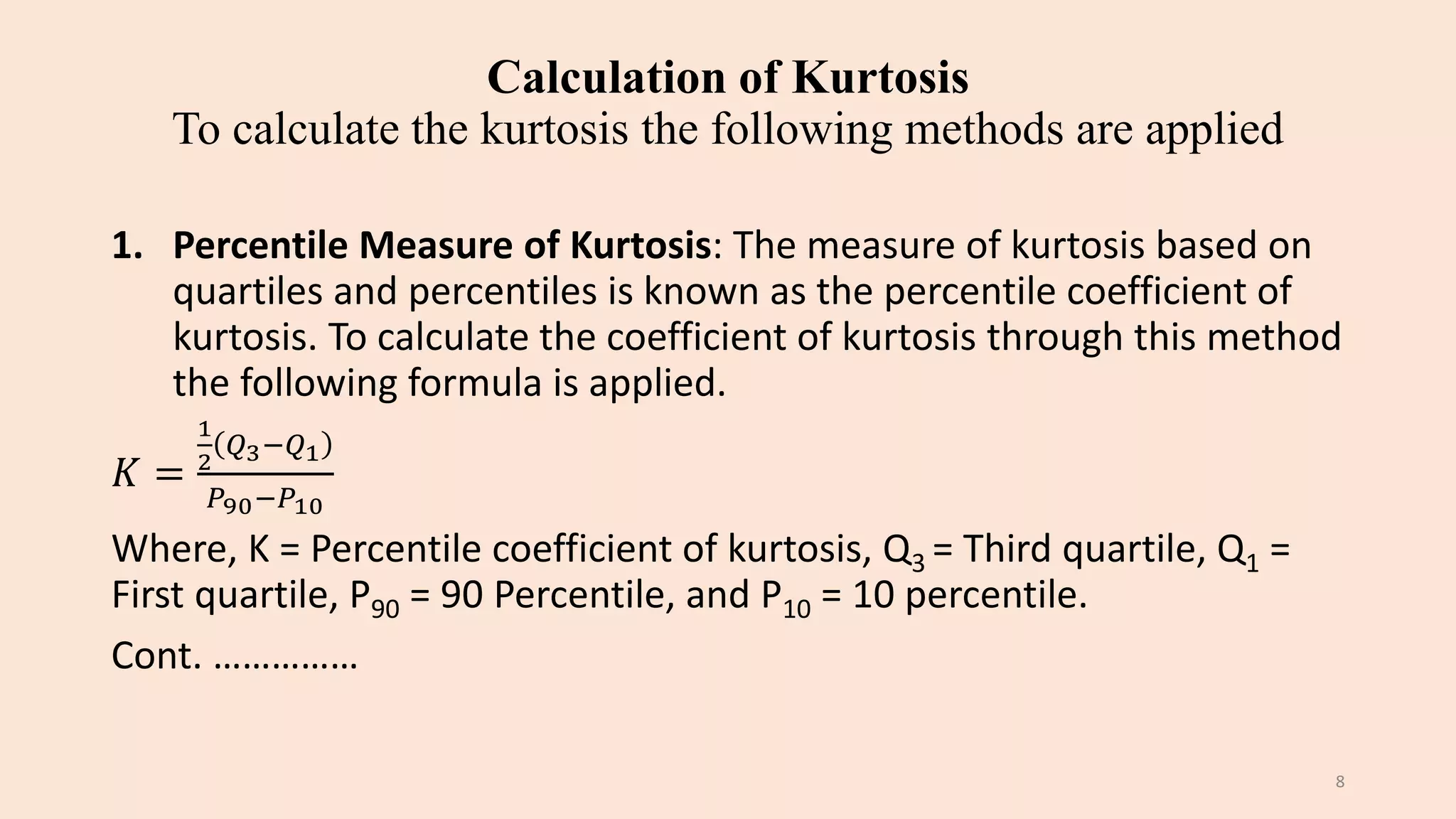 Introduction to kurtosis | PPTX