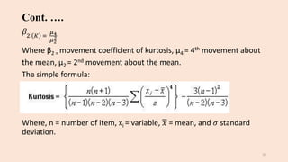 Introduction to kurtosis | PPTX