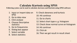 Introduction to kurtosis | PPTX
