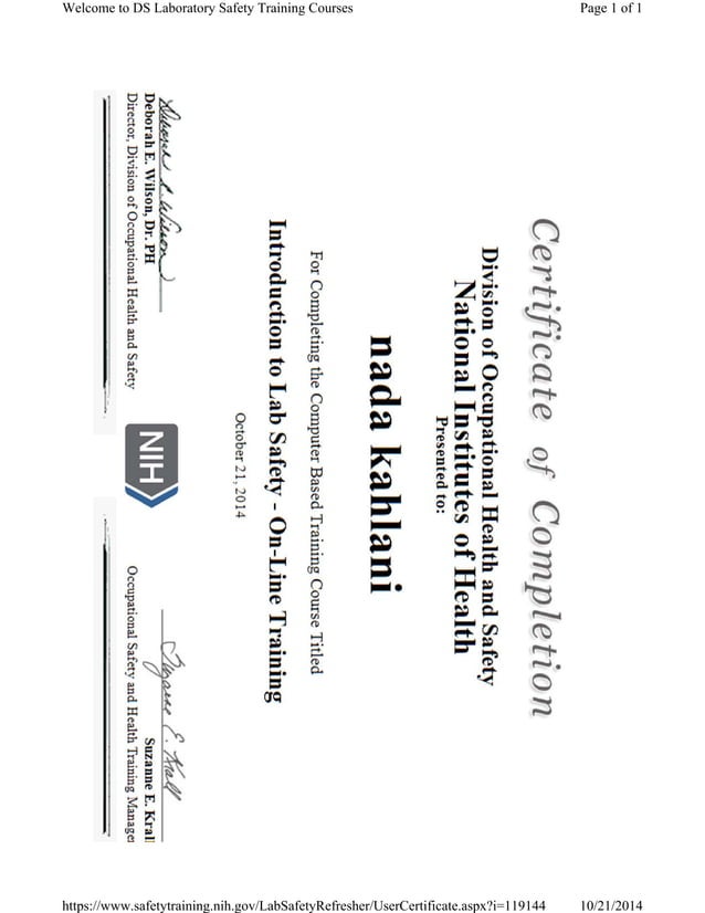 Introduction to lab safety nih | PDF | Science