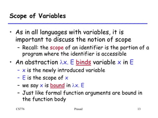 Introduction to lambda calculus | PPT