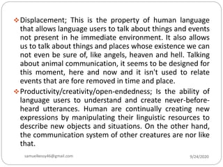 Introduction to language 1 | PPTX