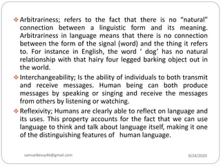 Introduction to language 1 | PPTX