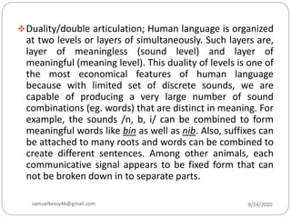 Introduction to language 1 | PPTX