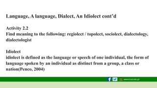 Introduction to language and literacy lesson two.pptx