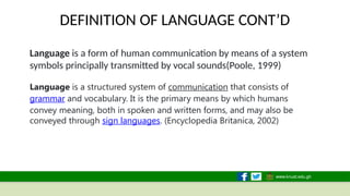 Introduction to language and literacy lesson two.pptx