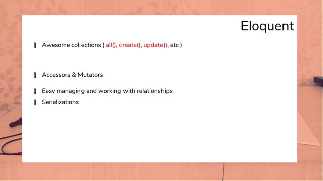 Introduction to laravel framework | PPTX | Databases | Computer ...