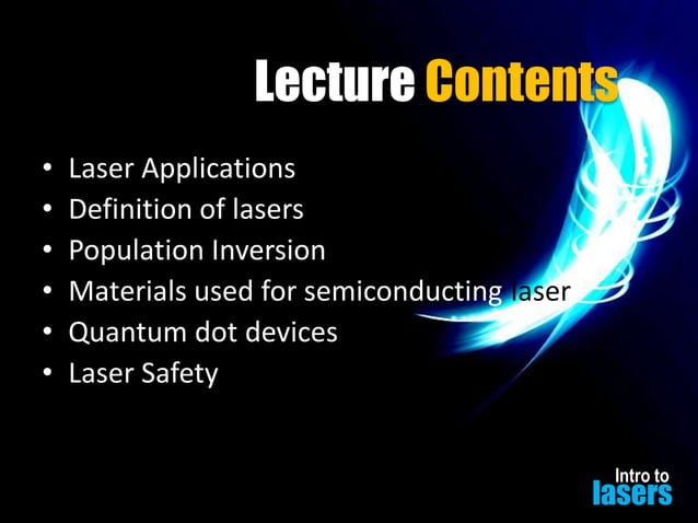 Introduction to Lasers | PDF