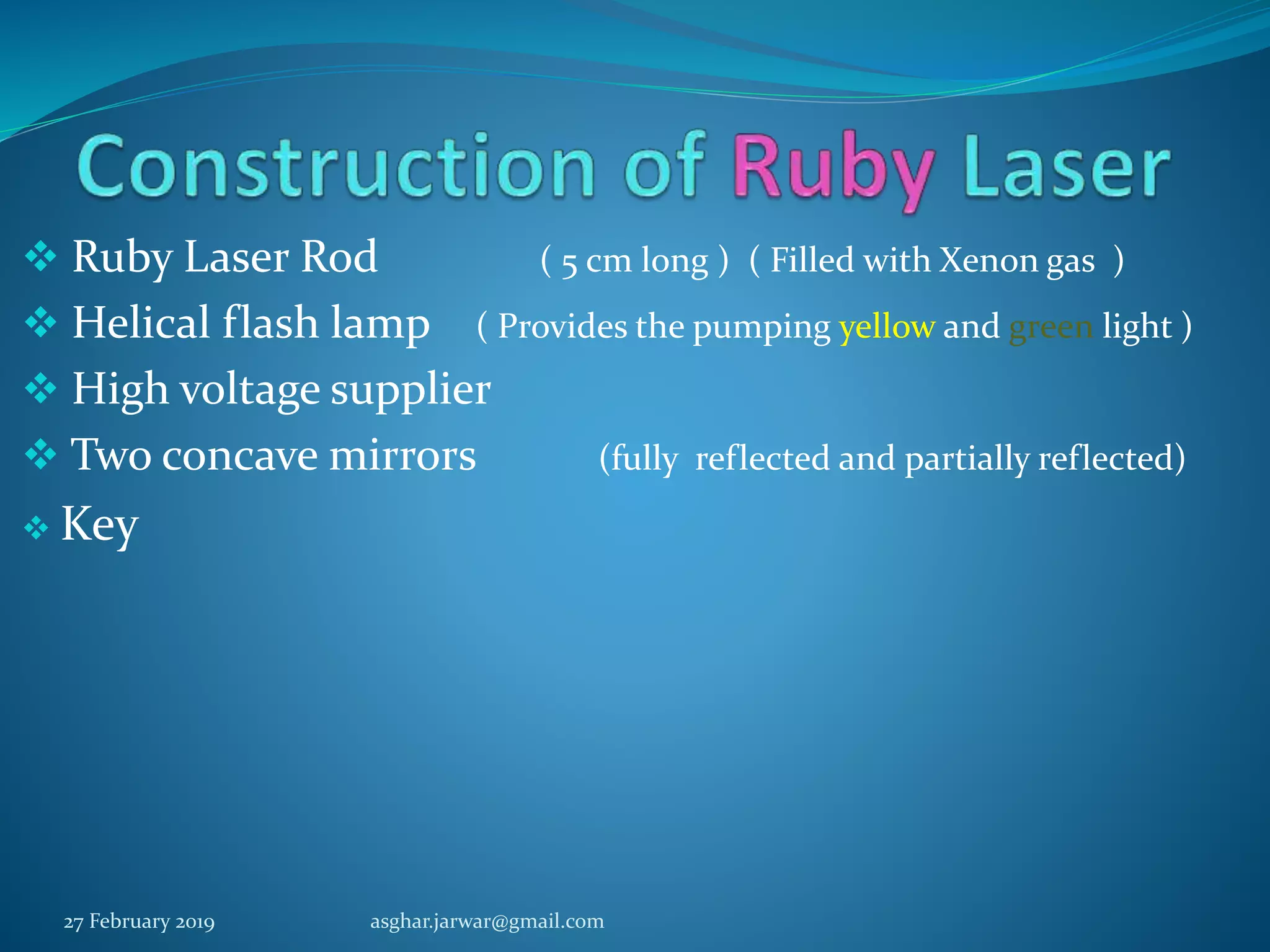 Introduction to lasers | PPT