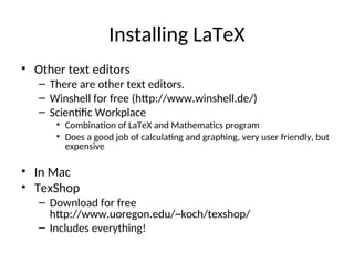 Introduction to LaTeX - Dumitrescuee.ppt