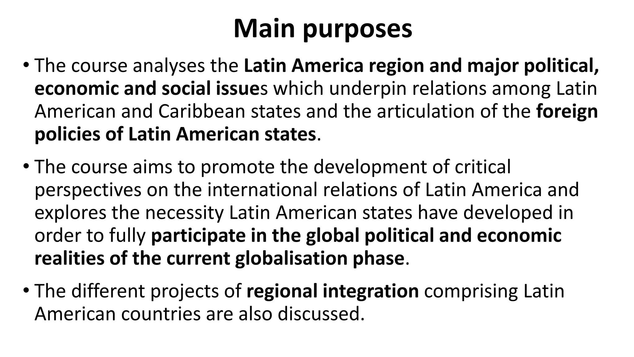 Introduction to Latin America: Historical and geopolitical context ...