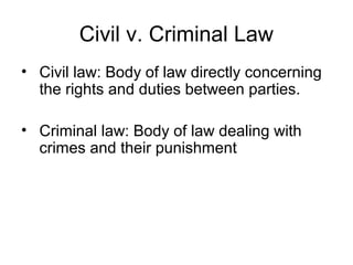 Introduction to law | PPT