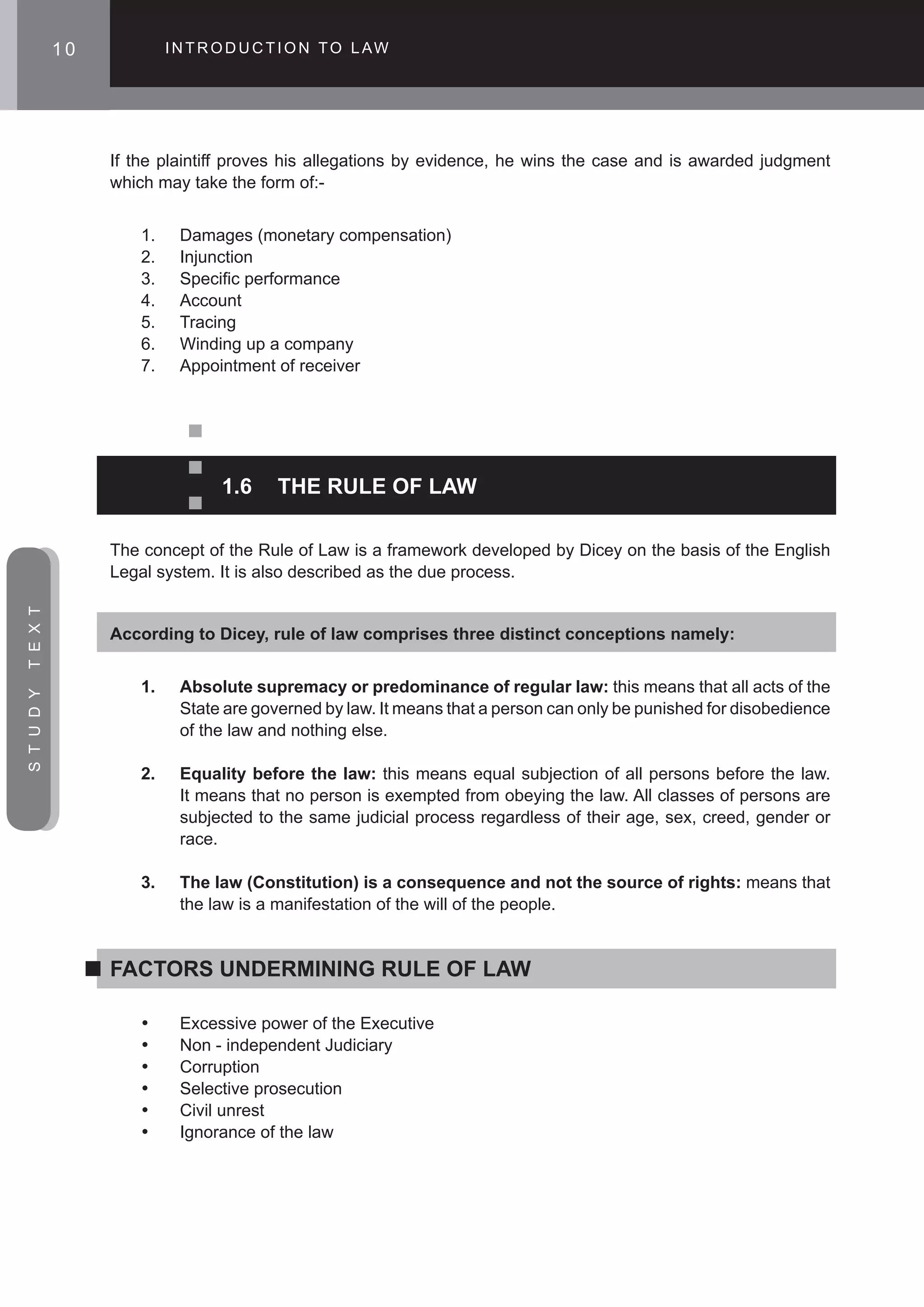 Introduction to law | PDF