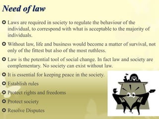 Introduction to law | PPTX