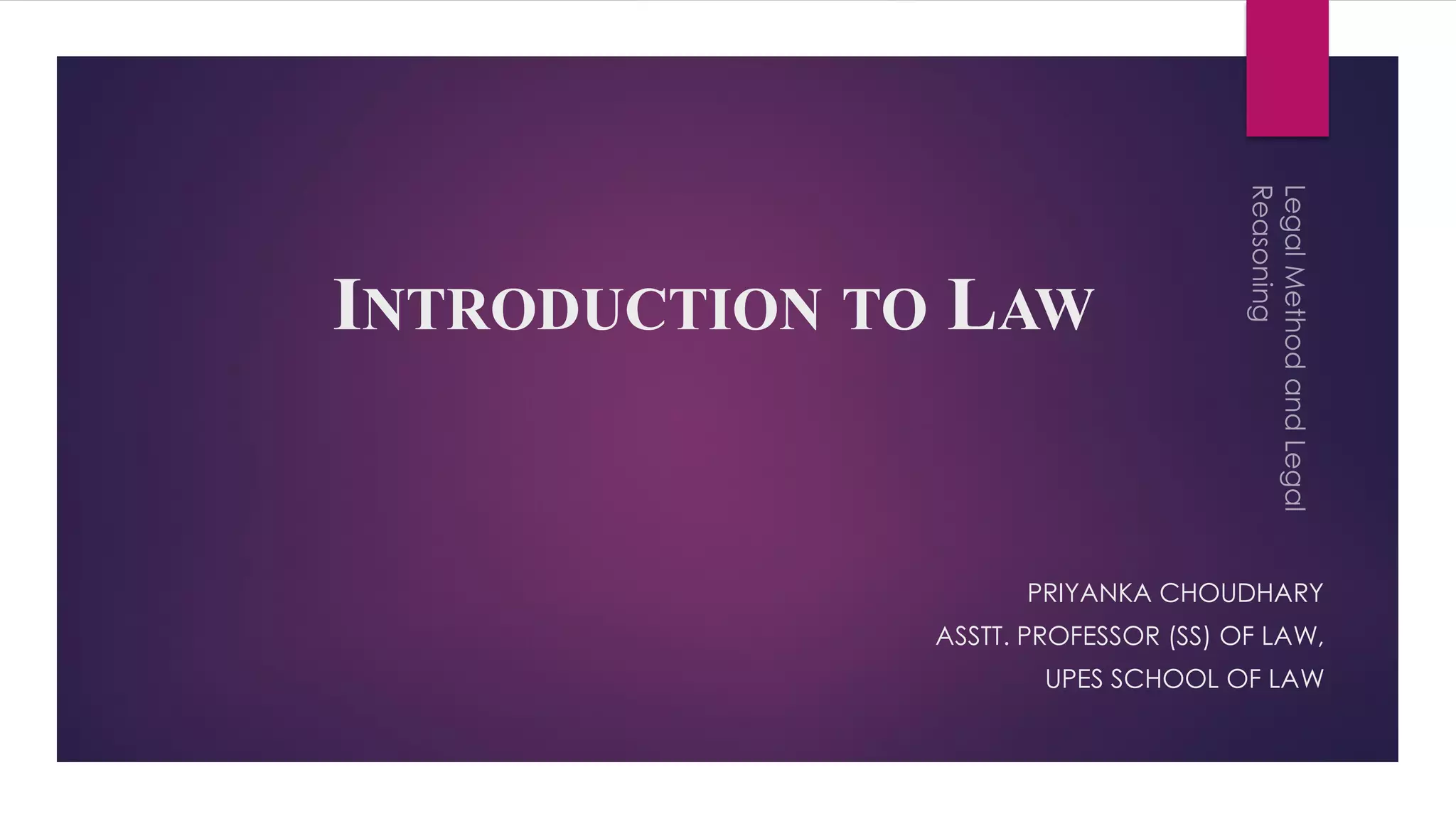 Introduction to law and legal systems | PDF