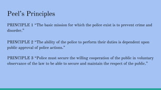 Introduction to law enforcement | PPTX
