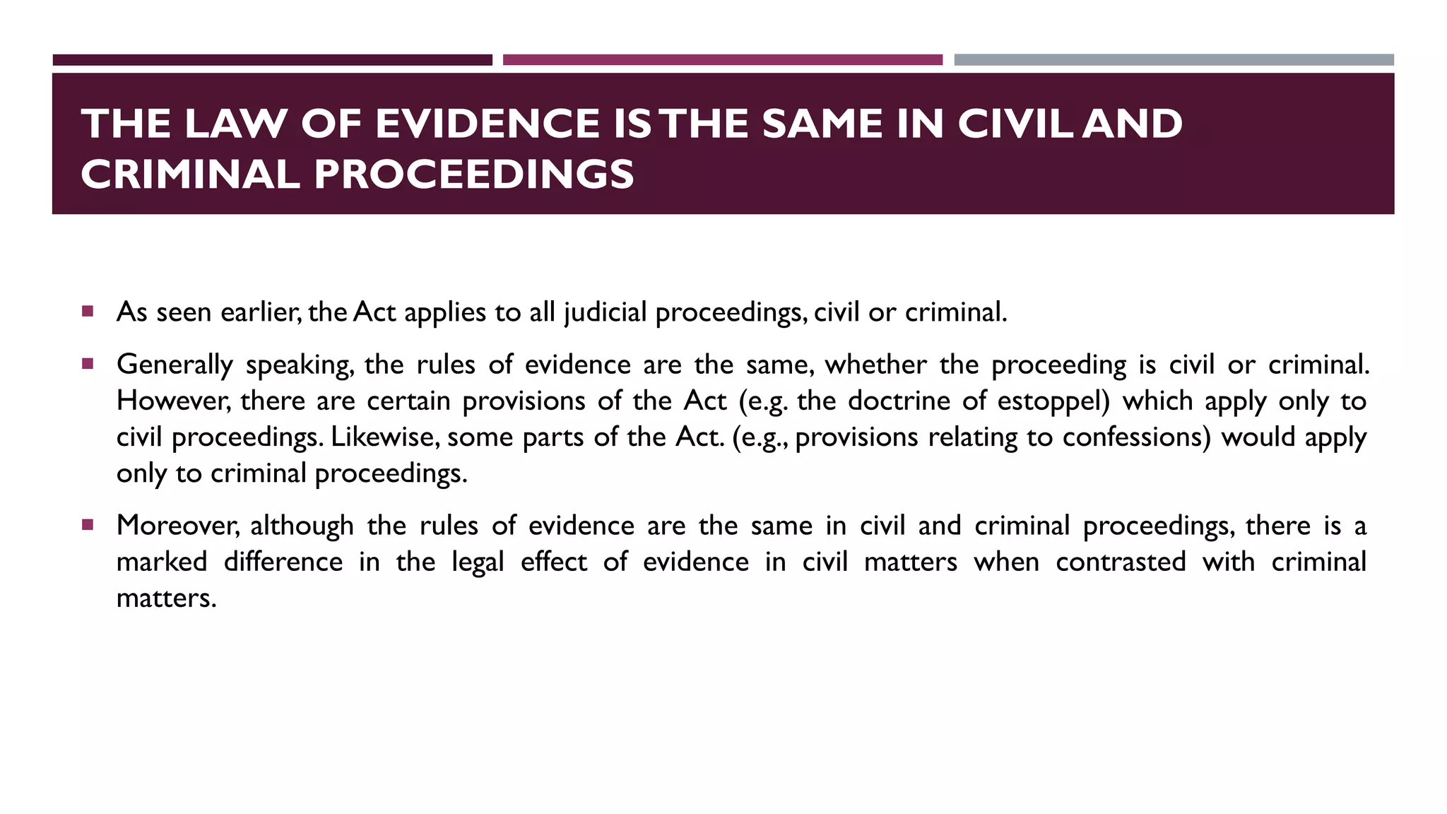 Introduction to law of evidence | PDF