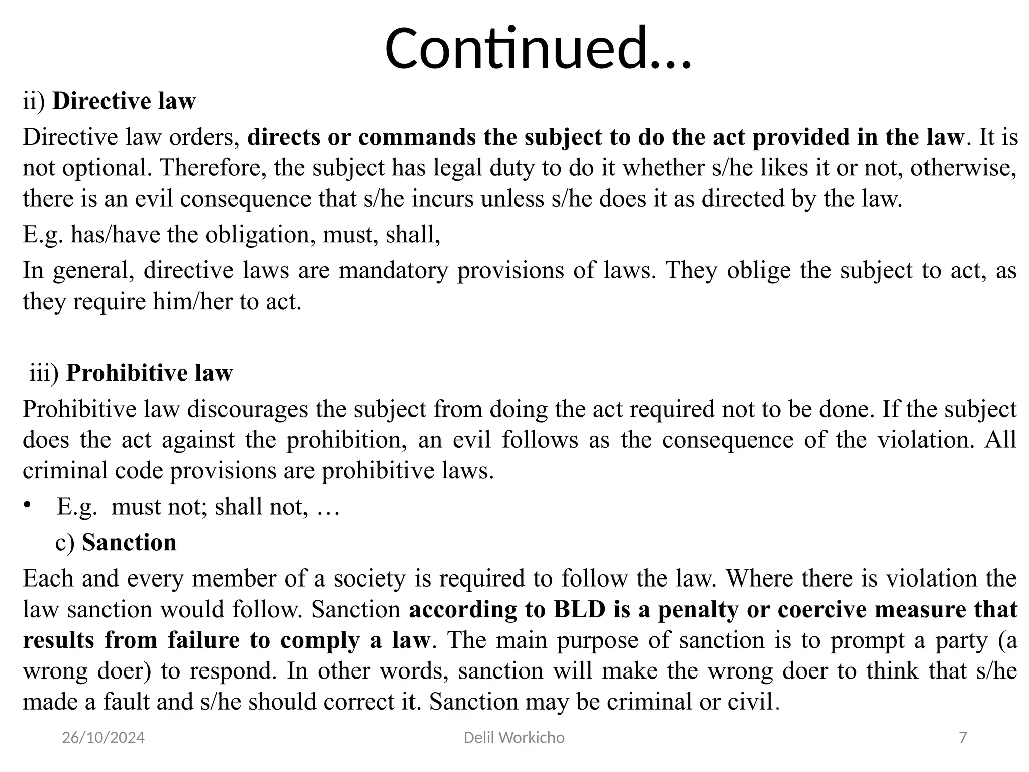 introduction to law lecture notes (Unit 1-7).pptx